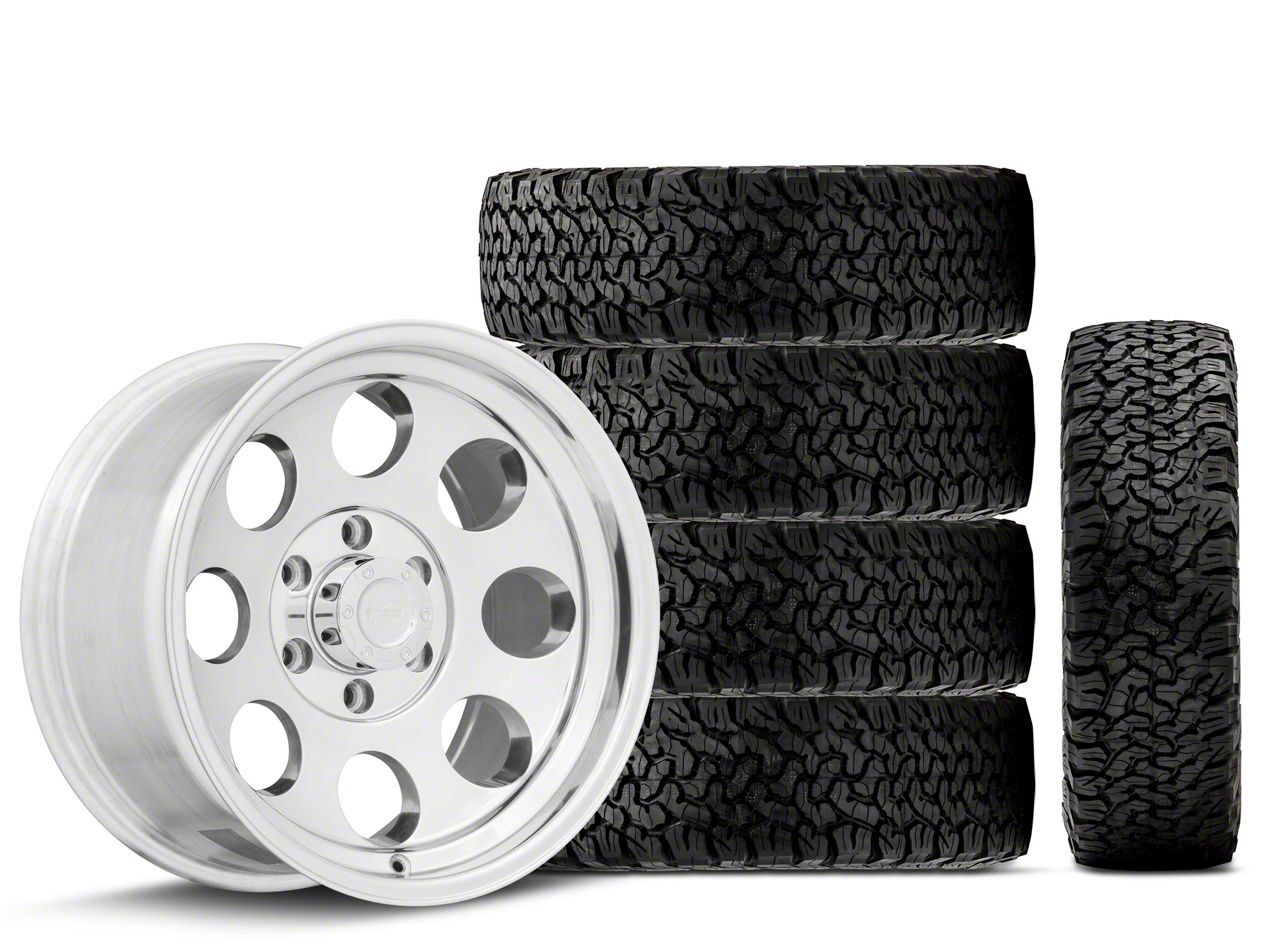 Bronco 17x9 Pro Comp Wheels 69 Series & 33in BF Goodrich All-Terrain T ...