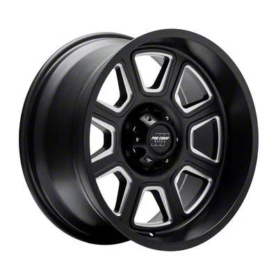 Pro Comp Wheels Bronco 64 Series Gunner Satin Black Milled 6-Lug Wheel ...
