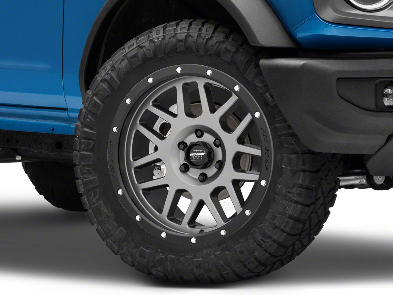 Pro Comp Wheels Bronco Vertigo Matte Graphite 6-Lug Wheel; 20x9; -12mm ...