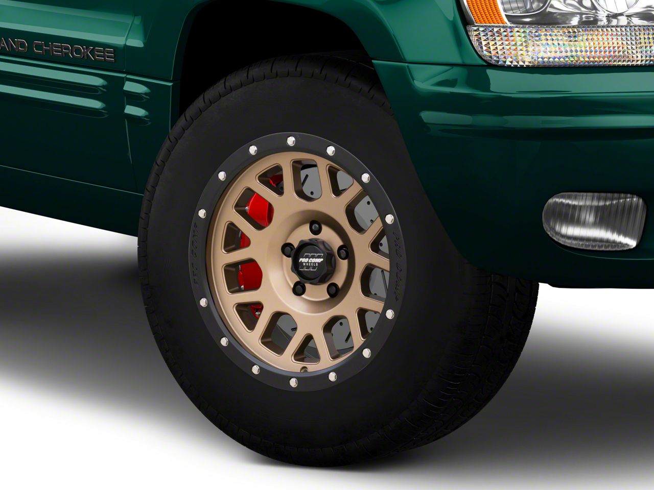 Pro Comp Wheels Jeep Grand Cherokee Vertigo Matte Bronze with Black Lip ...