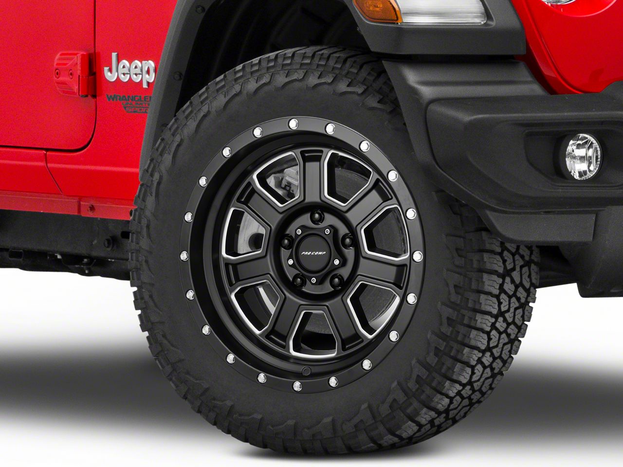 Pro Comp Wheels Jeep Grand Cherokee Sledge Satin Black Milled Wheel ...