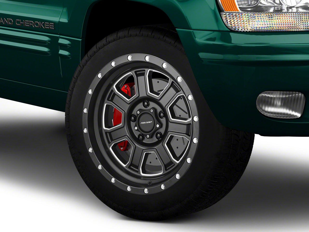 Pro Comp Wheels Jeep Grand Cherokee Sledge Satin Black Milled Wheel ...