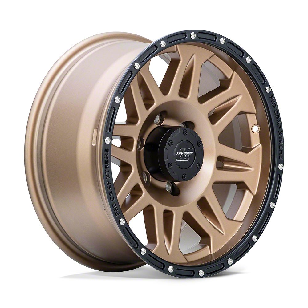 Pro Comp Wheels Jeep Wrangler Torq Matte Bronze with Black Lip Wheel ...