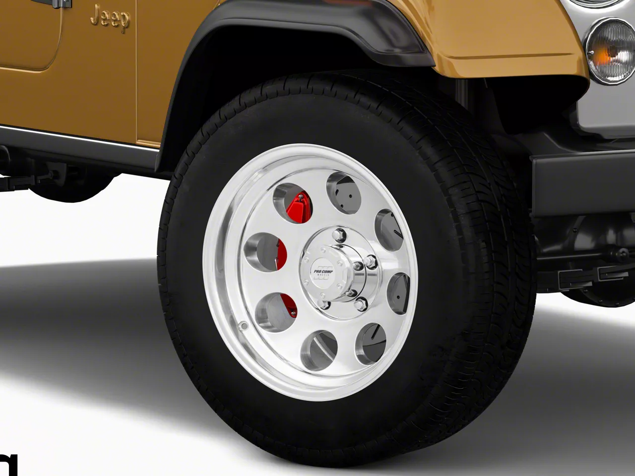 Pro Comp Wheels Jeep Wrangler Vintage Polished Wheel; 17x9; -6mm Offset ...