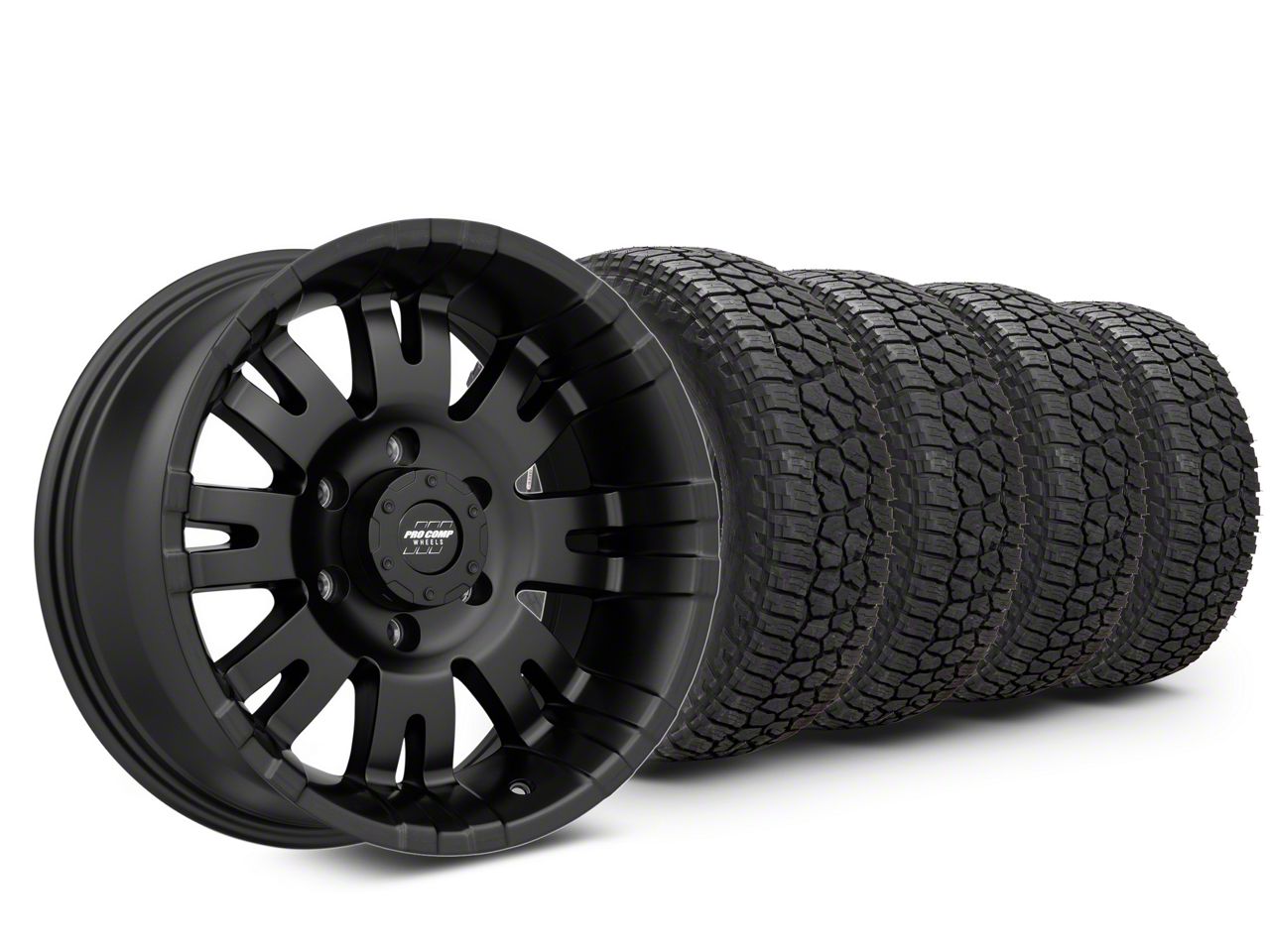 Tacoma 17x8 Pro Comp 01 Series Wheel & 32in Falken All-Terrain Wildpeak ...