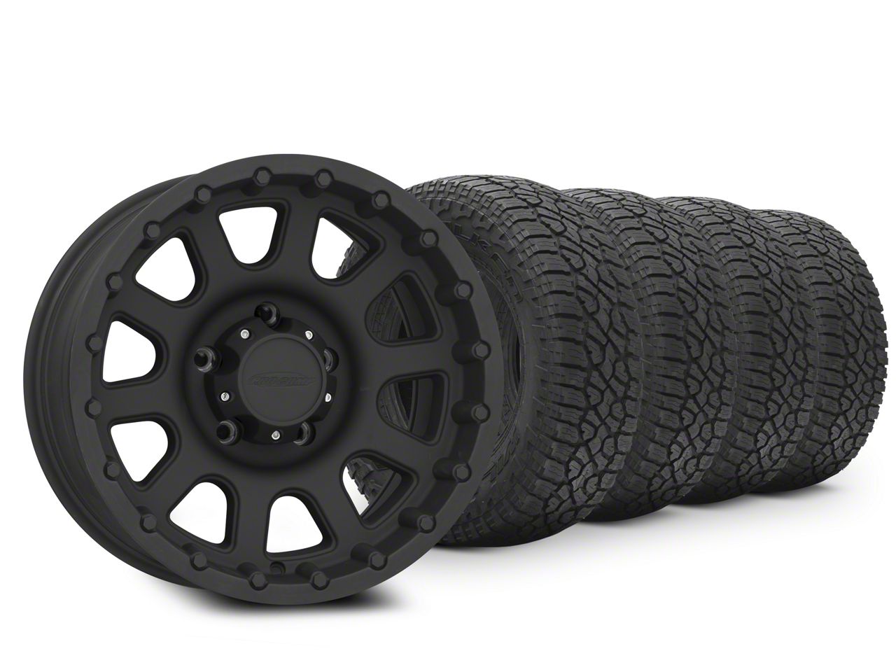 Tacoma 17x9 Pro Comp Wheels 32 Series & 33in Falken All-Terrain ...