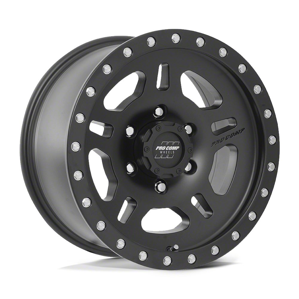 Pro Comp Wheels Tacoma La PAZ Satin Black 6-Lug Wheel; 16x8; 0mm Offset ...