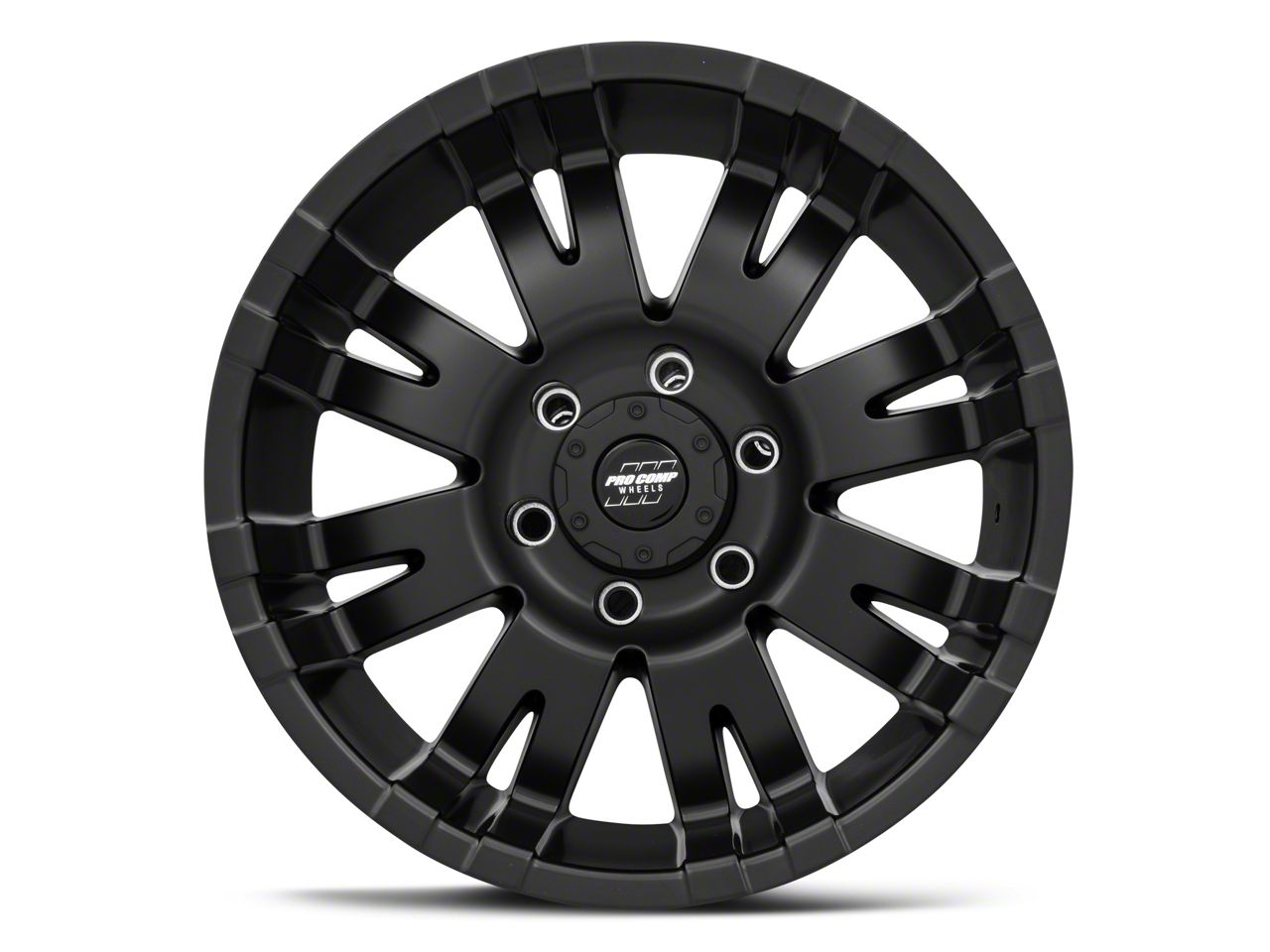 Pro Comp Wheels Titan 01 Series Satin Black 6-Lug Wheel; 18x9.5; -19mm ...