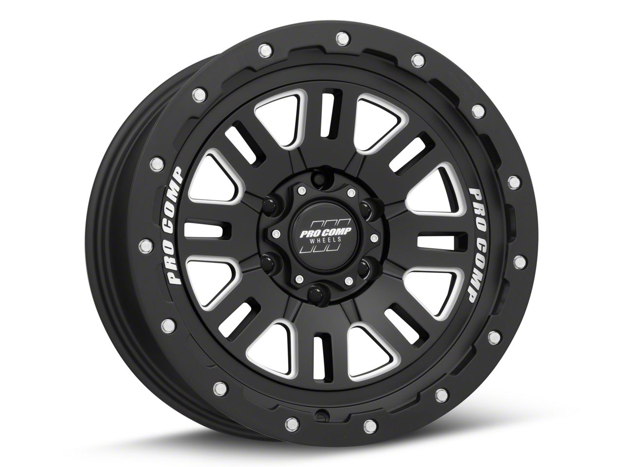 Pro Comp Wheels Titan XD Cognito Satin Black Milled 6-Lug Wheel; 20x9 ...