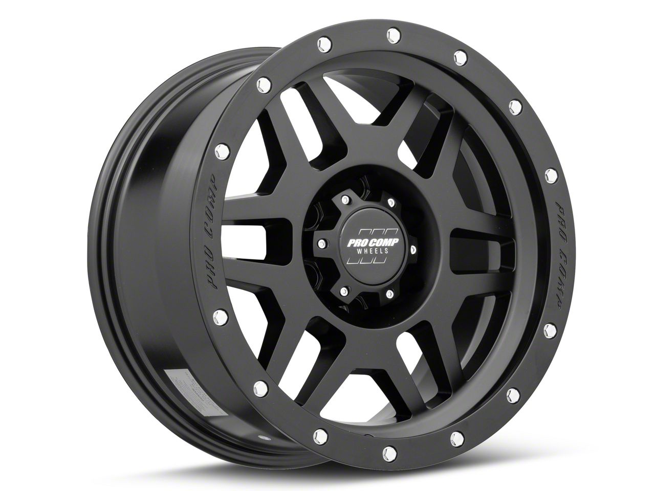 Pro Comp Wheels Titan XD Phaser Satin Black 6-Lug Wheel; 18x9; 0mm ...