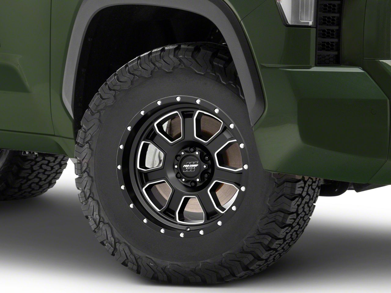 Pro Comp Wheels Tundra Sledge Satin Black Milled 6-Lug Wheel; 17x9 ...
