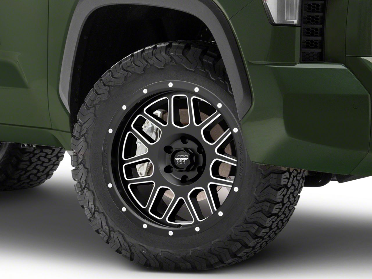 Pro Comp Wheels Tundra Vertigo Satin Black Milled 6-Lug Wheel; 20x9 ...