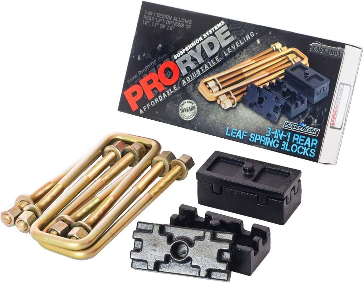 ProRYDE Tacoma 3-in-1 Rear Lift Block 52-5000T (05-23 Tacoma) - Free ...