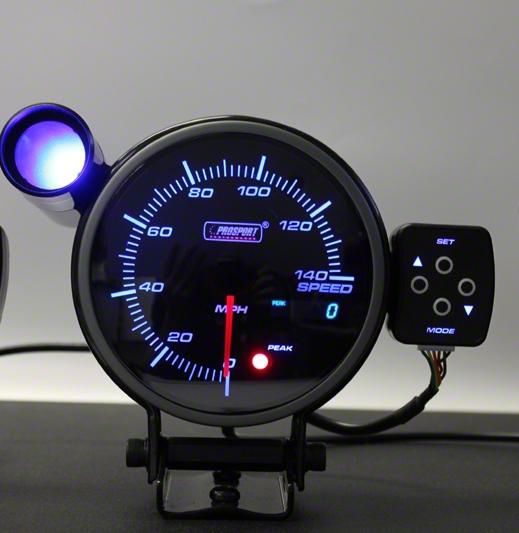 Prosport Tundra 95mm Electronic Speedometer; 0-140 MPH 343SMSPSWL270-PK ...