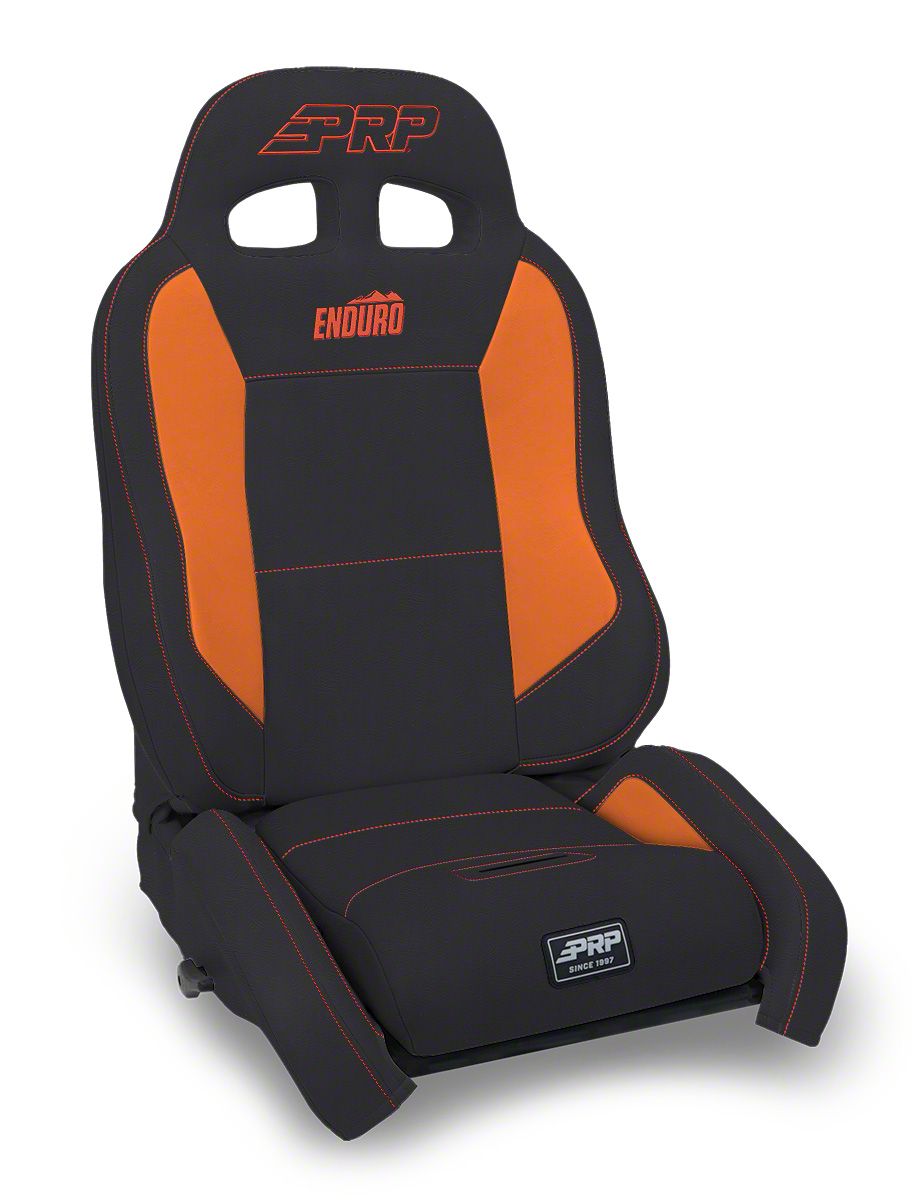 PRP Bronco EnduroCrawl Reclining Suspension Seat; Driver Side; Black ...