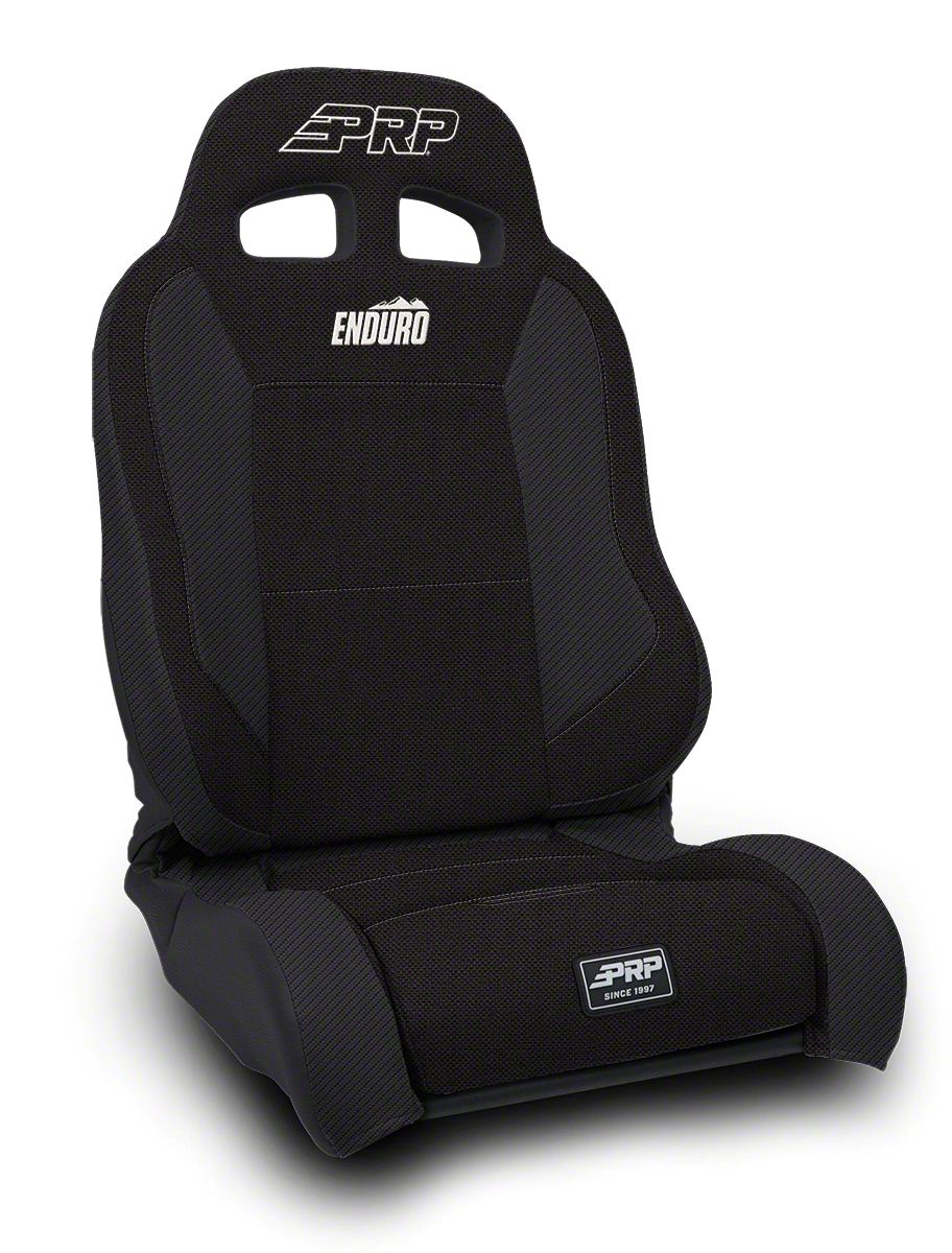 PRP Bronco EnduroTrek Reclining Suspension Seat; Driver Side; Black ...