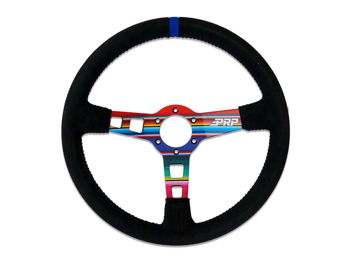 PRP Bronco Serape Deep Dish Steering Wheel; Suede G247 (Universal; Some ...