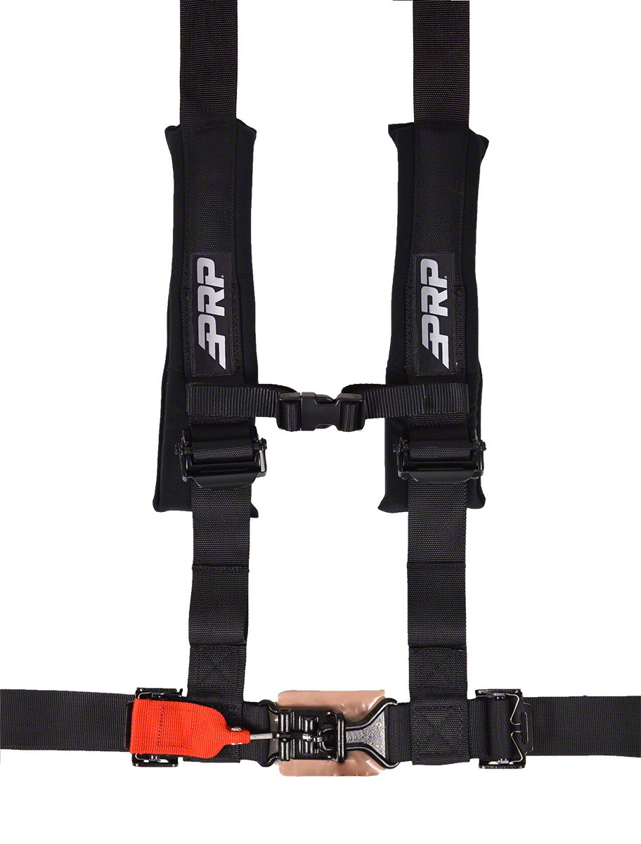 PRP Jeep Gladiator 4.2 Harness with Latch and Link Lap Belt; Black SB4 ...