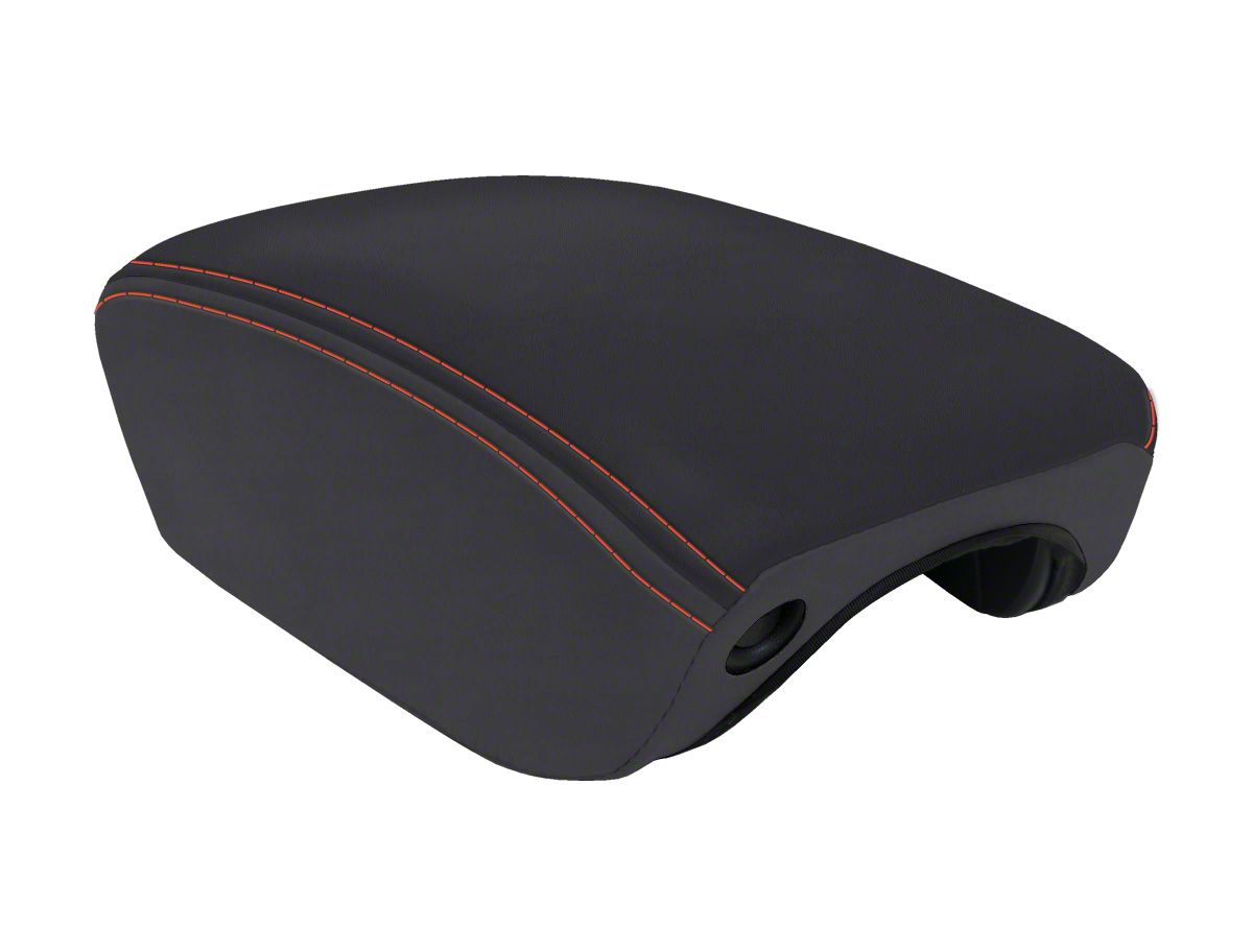 PRP Jeep Gladiator Center Console Cover; Black and Orange Vinyl B103-07 ...