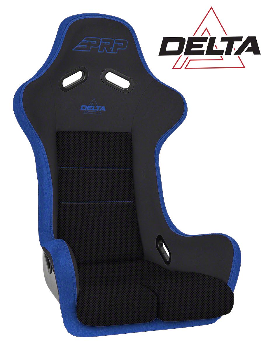 PRP Jeep Wrangler Delta Composite Seat; Black and Blue A37F-V ...