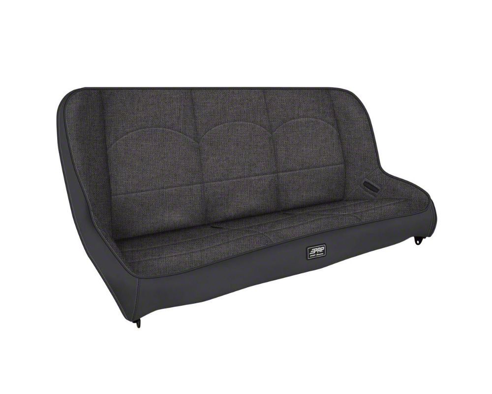 PRP Jeep Wrangler Low Back Rear Bench Seat; Gray A3610-36-54 (76-95 ...