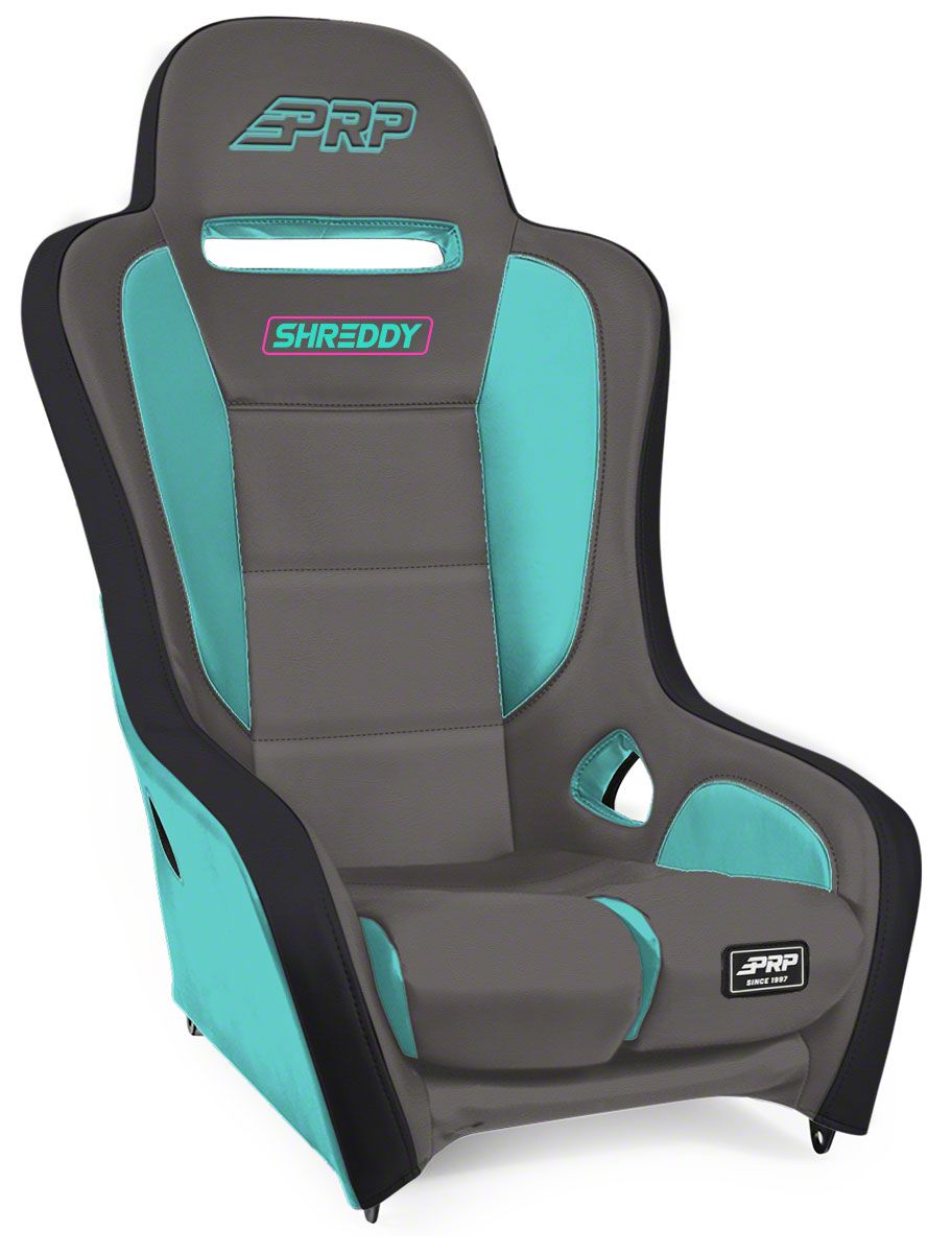 PRP Jeep Wrangler Shreddy Podium Suspension Seat; Grey/Teal SHRDYA9101 ...