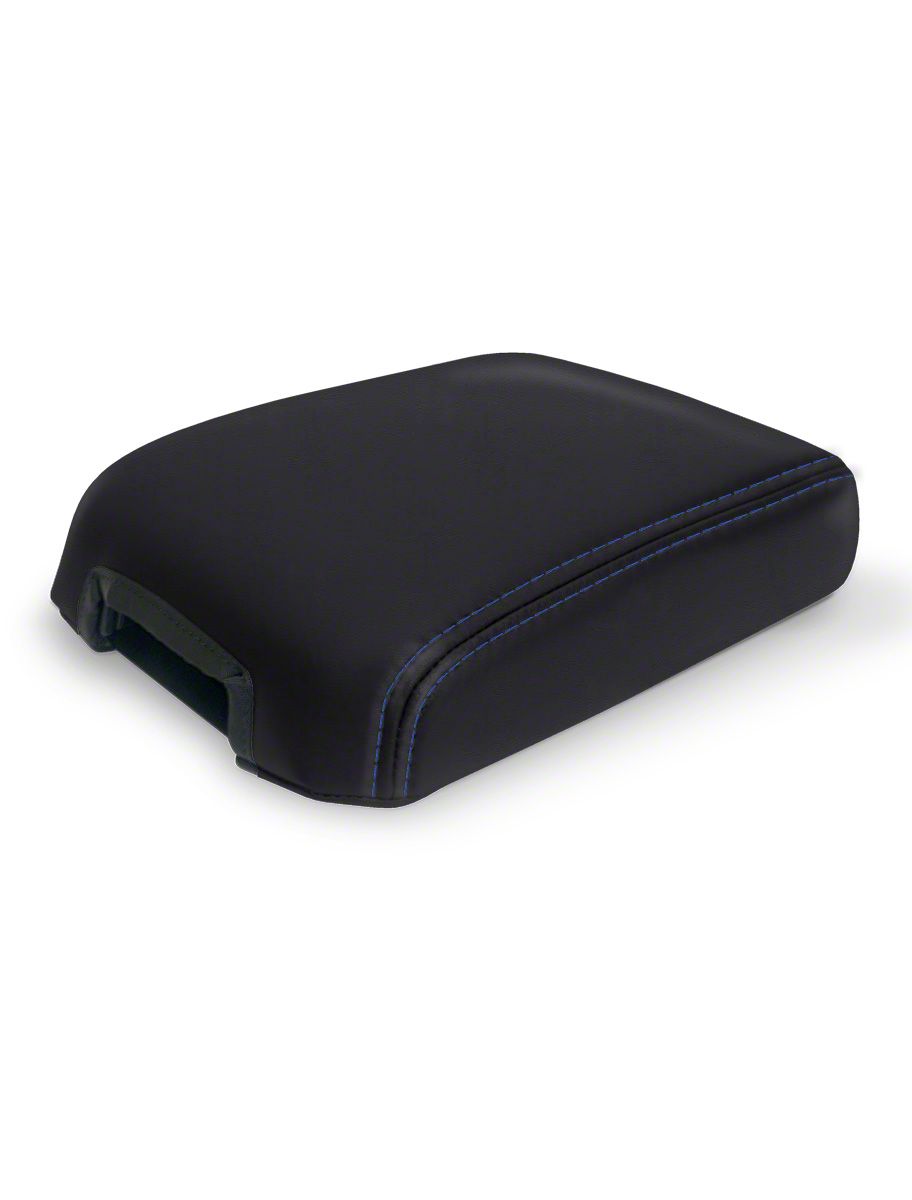 PRP Tacoma Center Console Cover; Black and Navy Blue Vinyl B102-06 (16 ...