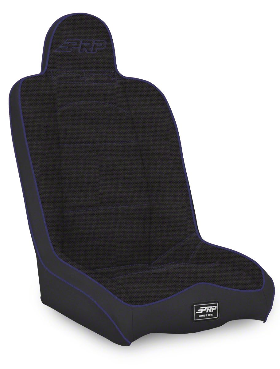 PRP Tacoma Daily Driver High Back Suspension Seat; Black and Purple ...