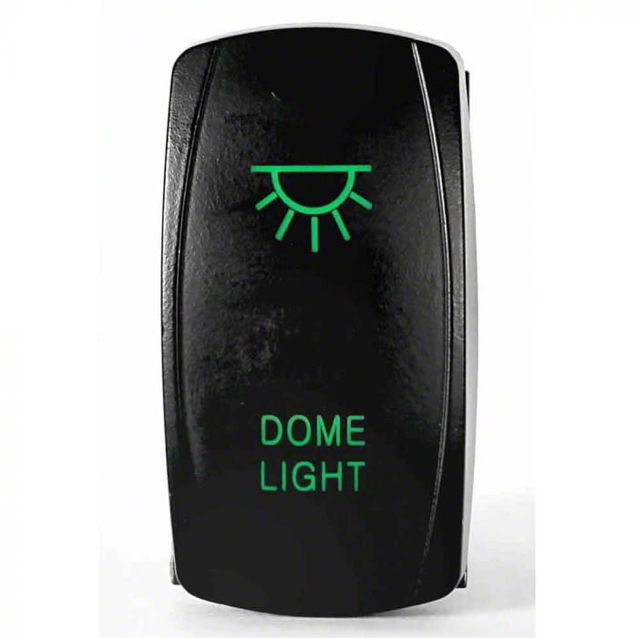 Quake LED Toyota 4-Runner 2-Way Dome Light Rocker Switch; Green QRS271 ...