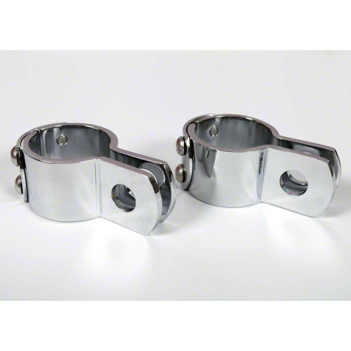 Quake LED Bronco 1-1/8-Inch Bar Clamp; Chrome QBU258 (Universal; Some ...