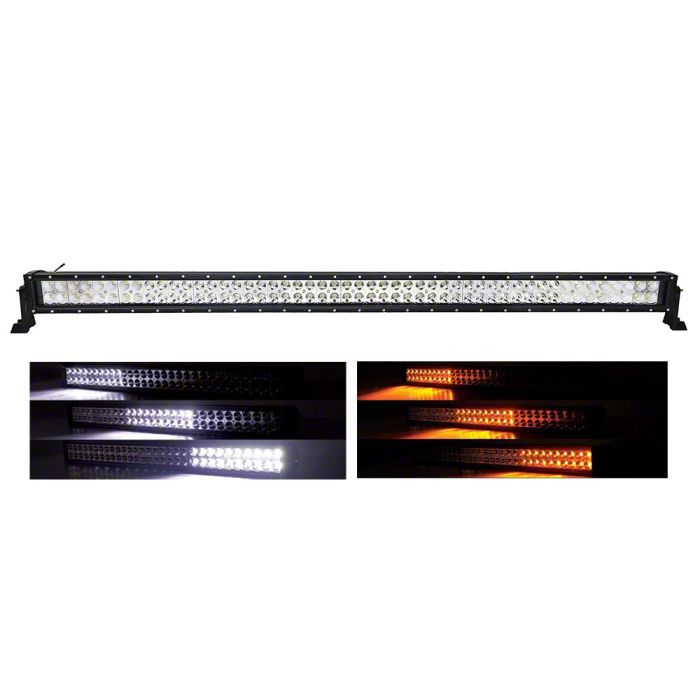 Quake LED Bronco 53-Inch Amber Supernova Strobe LED Light Bar; Combo ...