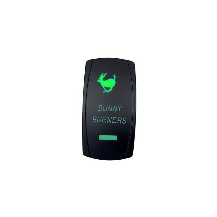 Quake LED Bronco Sport 2-Way Bunny Burners Rocker Switch; Green QRS693 ...