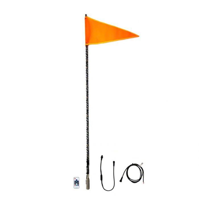 Quake LED Bronco Sport Single HD RGB Accent LED Whip Light; 4-Foot ...