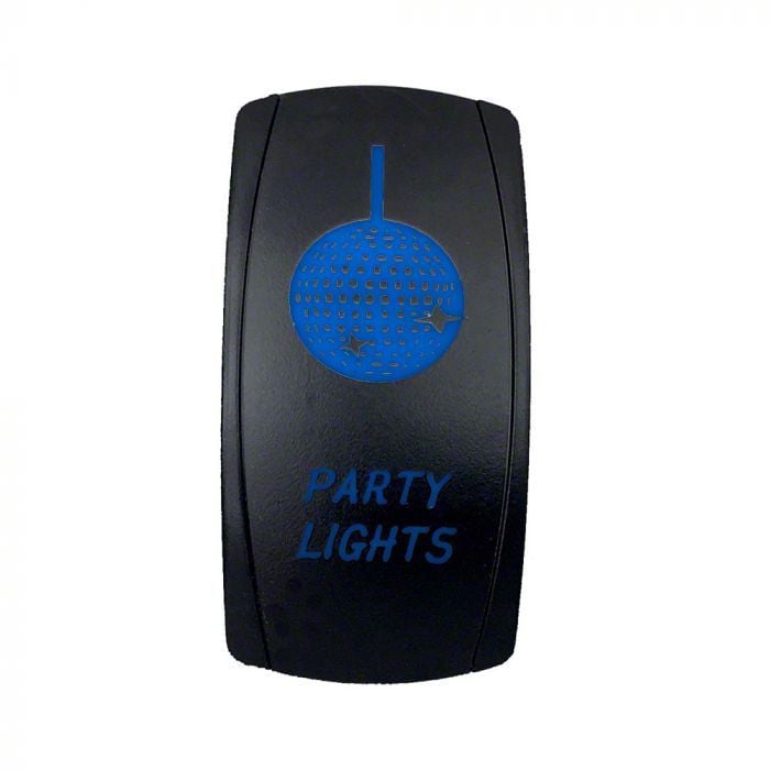 Quake LED Frontier 2-Way Party Lights Rocker Switch; Blue QRS700 (Universal; Some Adaptation May ...