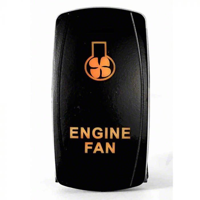 Quake LED Jeep Cherokee 2-Way Engine Fan Rocker Switch; Amber QRS317 ...