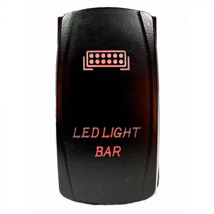 Quake LED Jeep Cherokee 2-Way LED Light Bar Rocker Switch; Red QRS299 ...