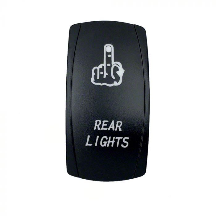 Quake LED Jeep Cherokee 2-Way Rear Lights Rocker Switch; White QRS671 ...
