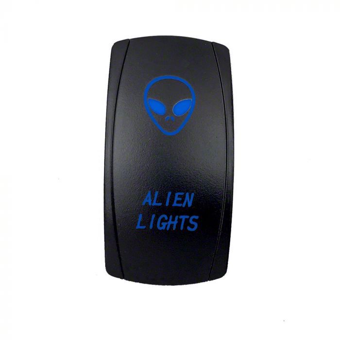 Quake LED Jeep Gladiator 2-Way Alien Lights Rocker Switch; Blue QRS664 ...