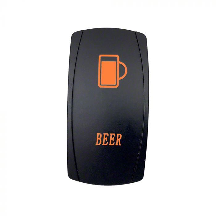 Quake LED Jeep Gladiator 2-Way Beer Rocker Switch; Amber QRS488 ...