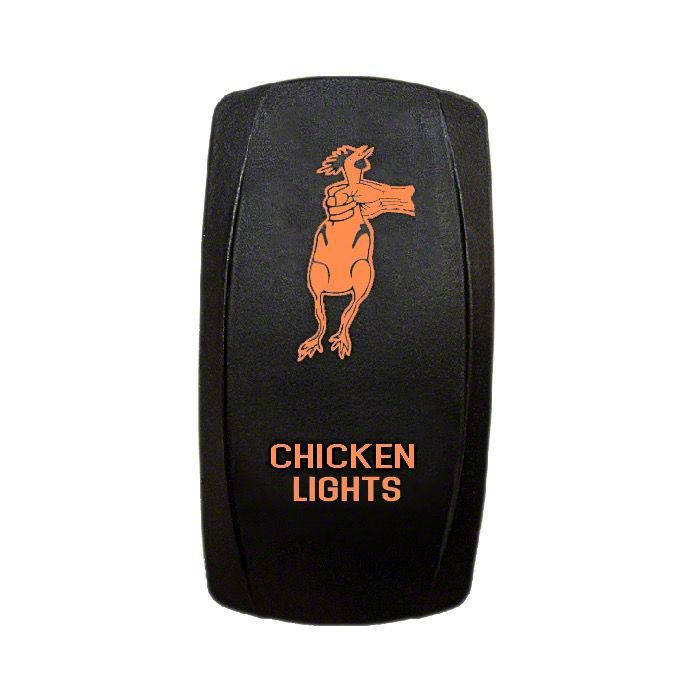 Quake LED Jeep Gladiator 2-Way Chicken Lights Rocker Switch; White ...