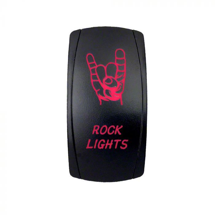 Quake LED Jeep Gladiator 2-Way Rock Lights Rocker Switch; Red QRS654 ...
