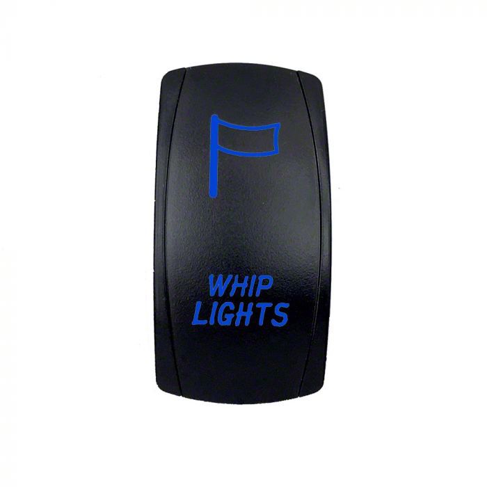 Quake LED Jeep Gladiator 2-Way Whip Lights Rocker Switch; Blue QRS688 ...