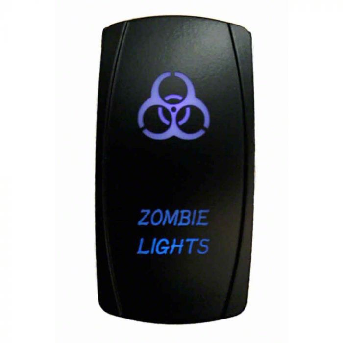Quake LED Jeep Gladiator 2-Way Zombie Rocker Switch; Blue QRS313 ...