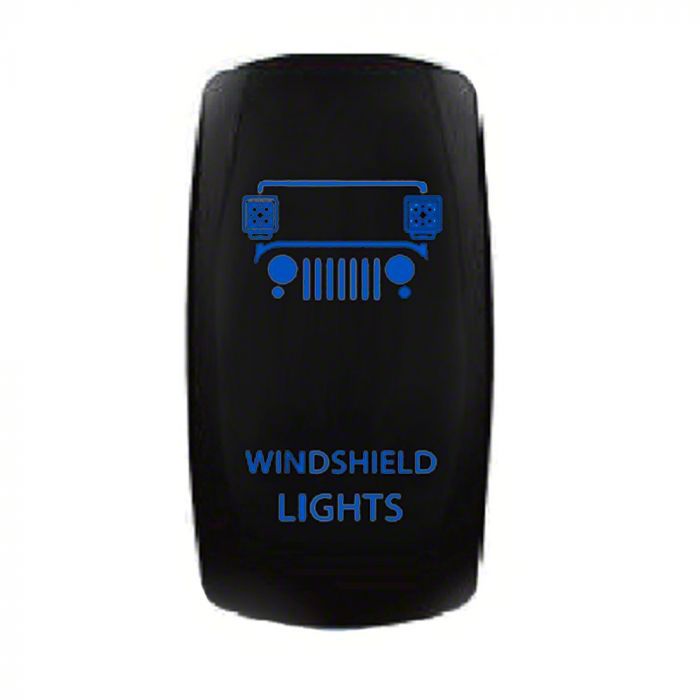 Quake LED Jeep Gladiator Windshield Lights Rocker Switch; Blue QW861 ...