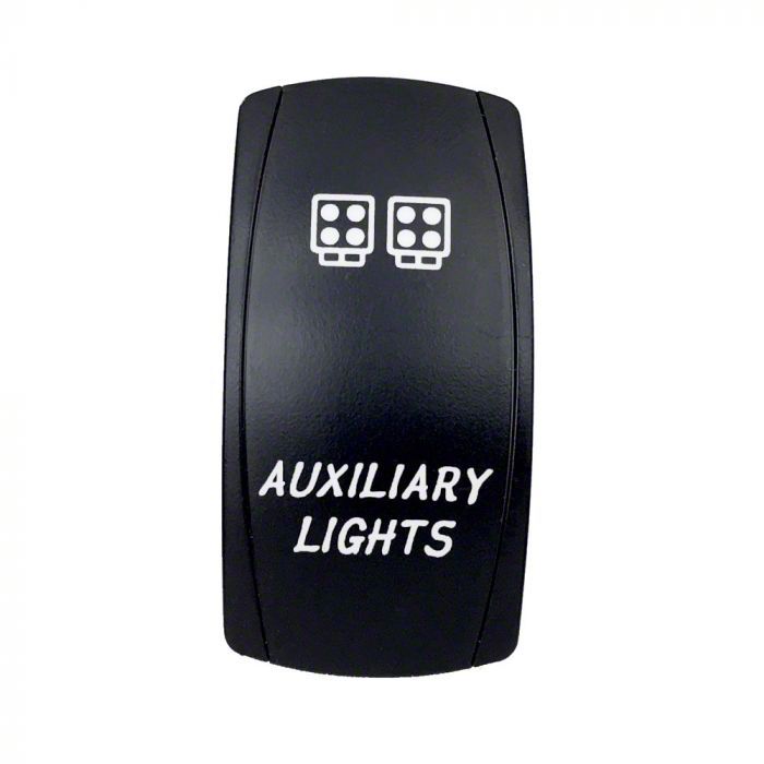 Quake LED Jeep Renegade 2-Way Auxiliary Light Rocker Switch; White ...