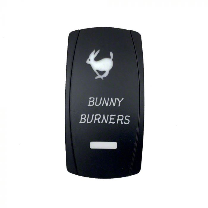 Quake LED Jeep Wrangler 2-Way Bunny Burners Rocker Switch; White QRS695 ...