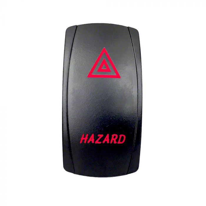 Quake LED Jeep Wrangler 2-Way Hazard Rocker Switch; Red QRS650 ...