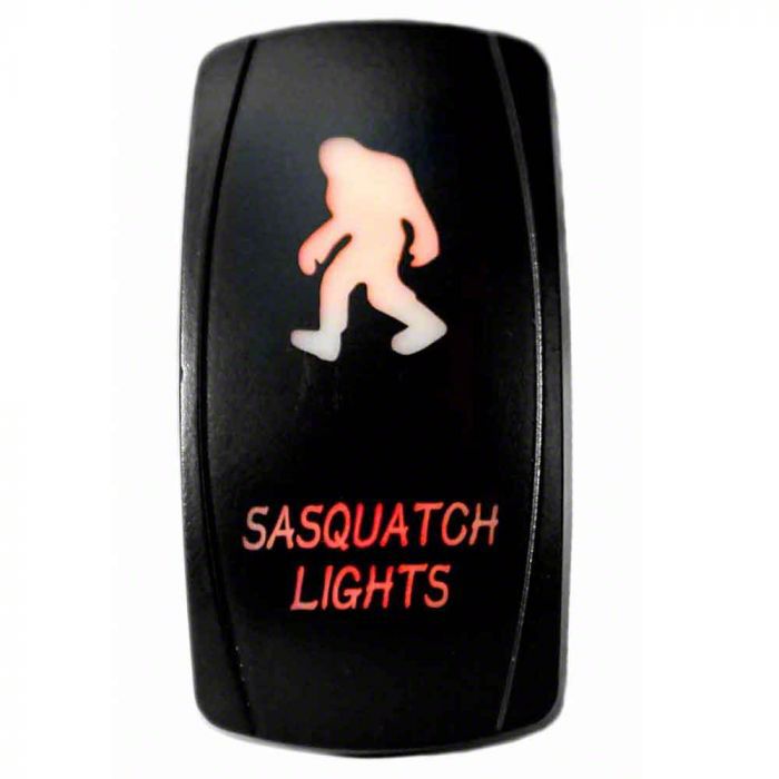 Quake LED Jeep Wrangler 2-Way Sasquatch Rocker Switch; Amber QRS357 ...