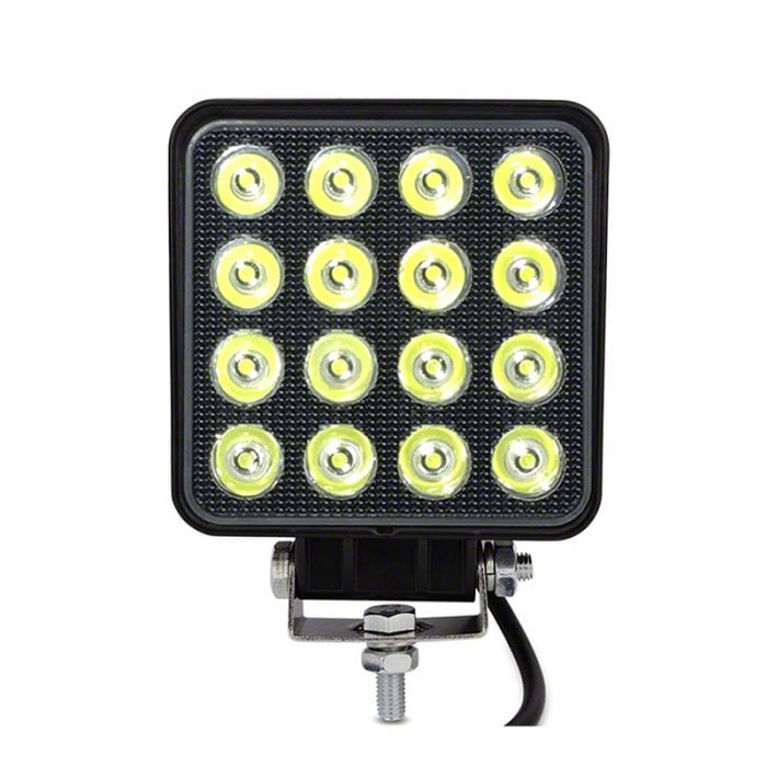 Quake LED Jeep Wrangler 4-Inch Fracture Series RGB Square Work Light ...