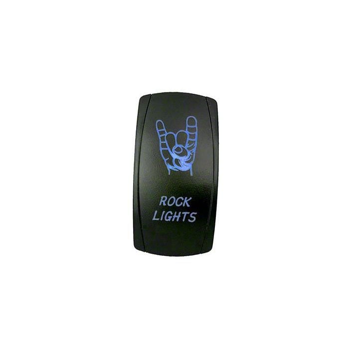 Quake LED Titan 2-Way Rock Lights Rocker Switch; Blue QRS652 (Universal ...